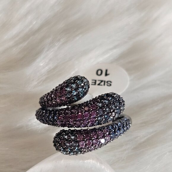 Bomb Party | Jewelry | Bomb Party Sirens Pave Ring Rg265 Deep Sea ...